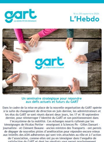 L’Hebdo n°168 – 16 au 20 septembre 2024 – Gart