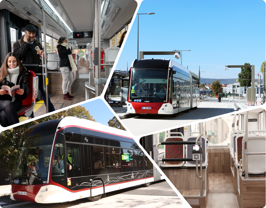 Inauguration du nouveau réseau de transports en commun T2C à Clermont ...